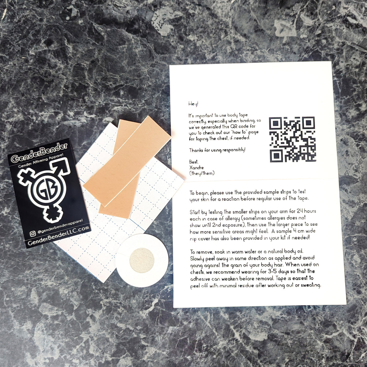 Extra Soft Body Tape Sample Test Strip Kit – GB LLC