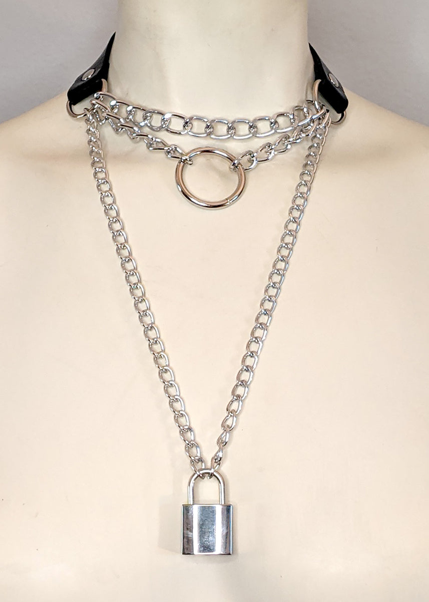 Multilayer Lock Chain Collar – GB LLC