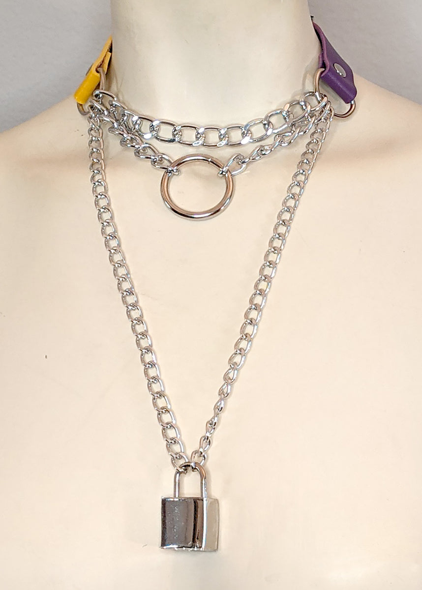 Multilayer Lock Chain Collar – GB LLC