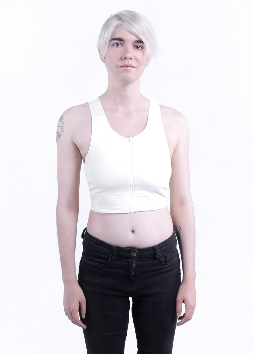 3/4 Length Soft Zip Compression Top for Large Cup Sizes – GB LLC